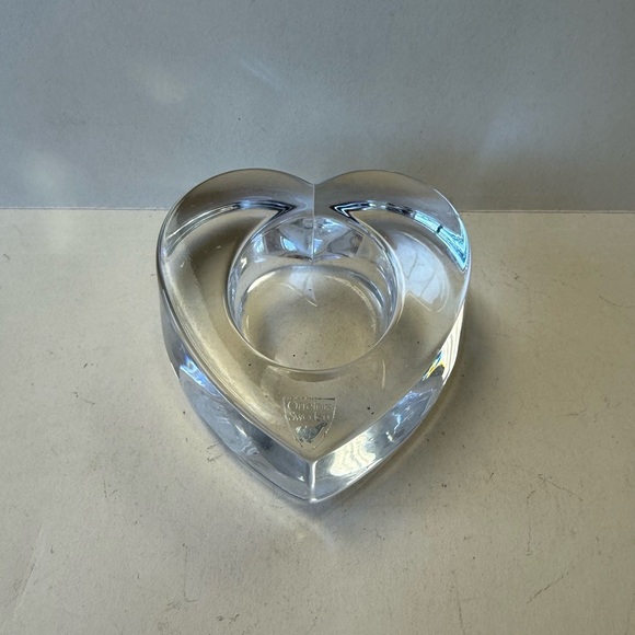 Orrefors Kostaboda | Accents | Vintage Orrefors Crystal Heart Shaped ...